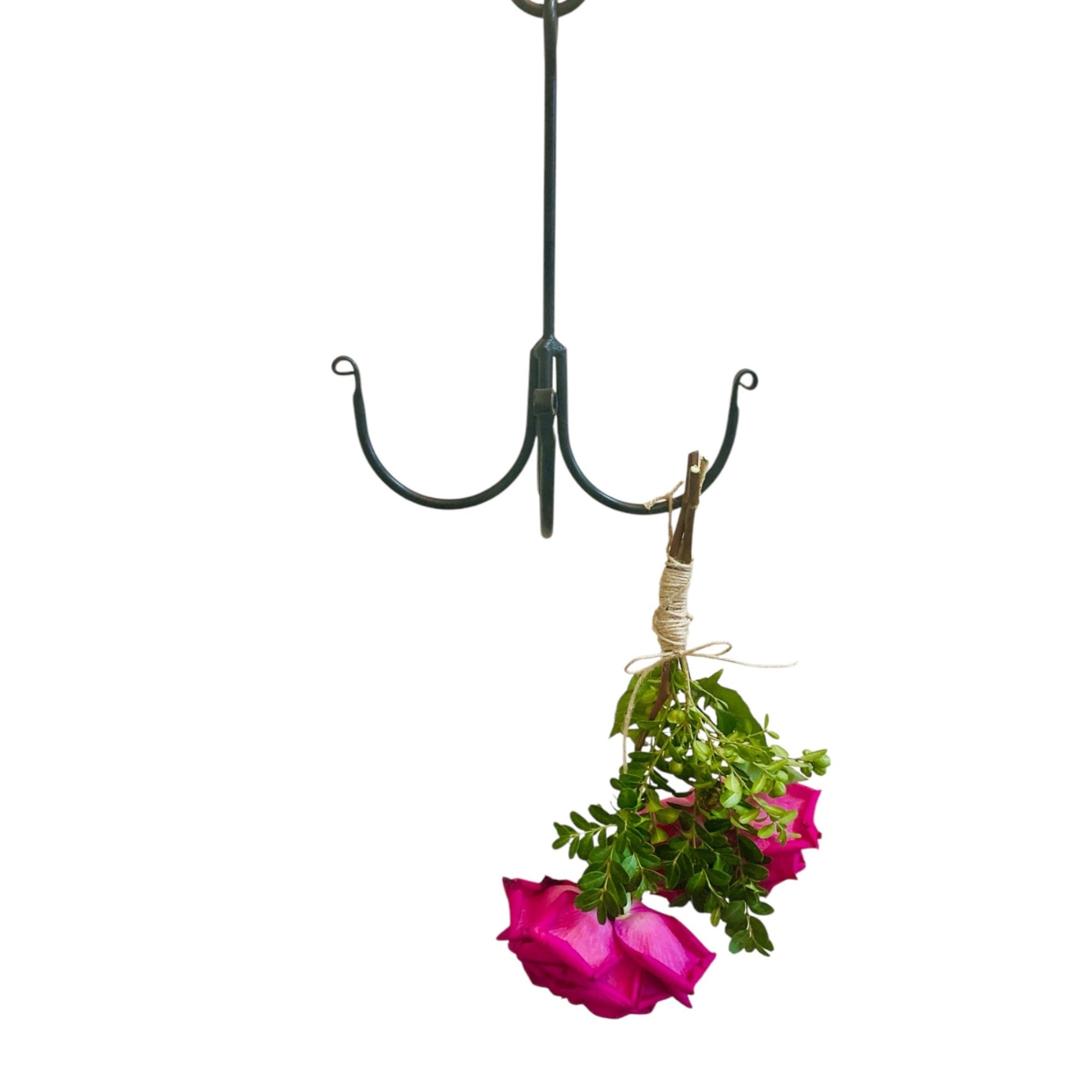 Herb Flower Drying Rack Rustic Kitchen Decor Hanging Wrought Iron Rack ...