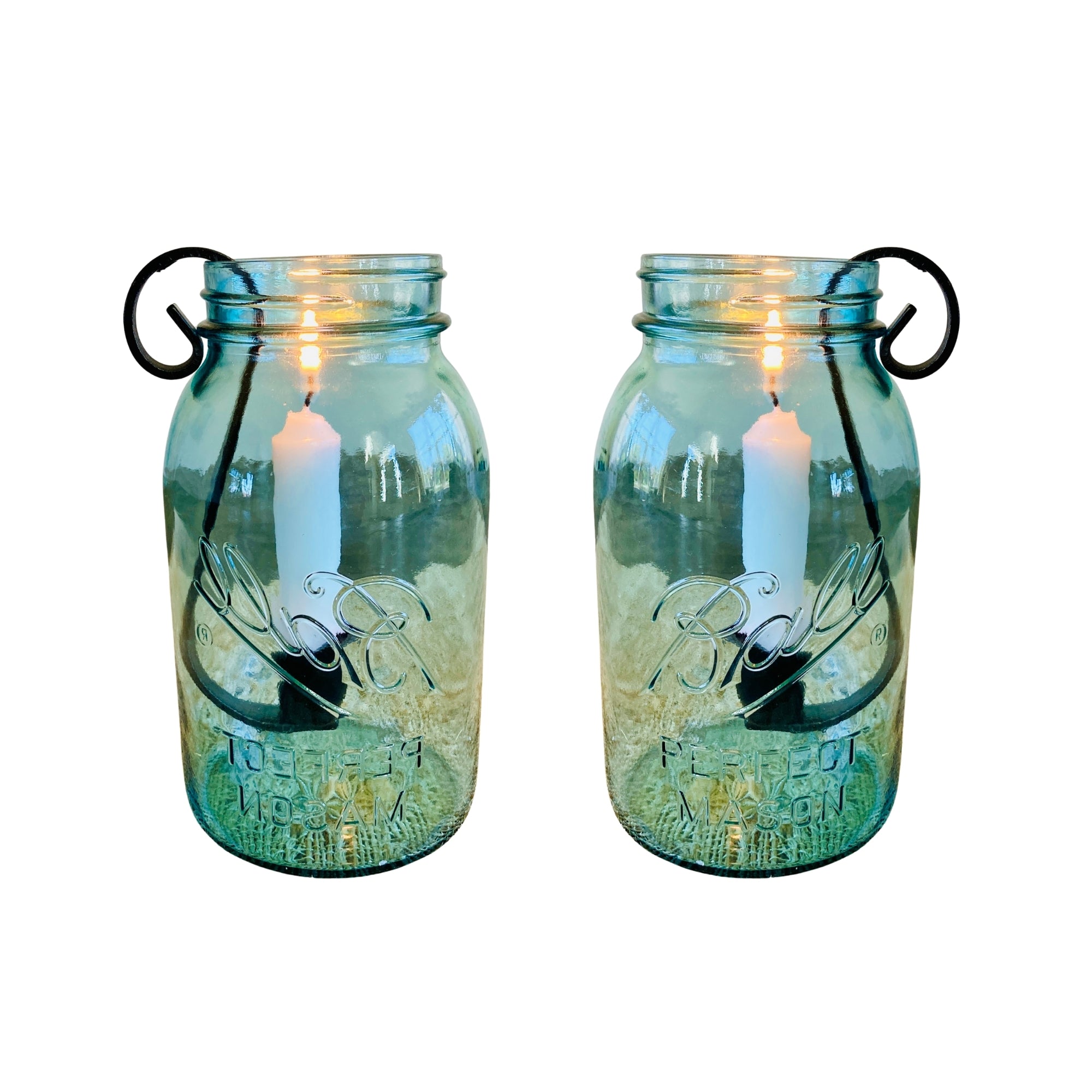 Mason Jar Taper Candle Holder Insert - Set of 2 Farmhouse Candle Hook ...